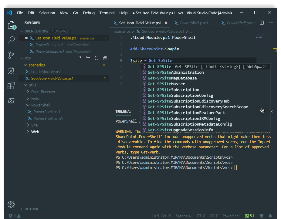 Customize Visual Studio Code Settings For Powershell
